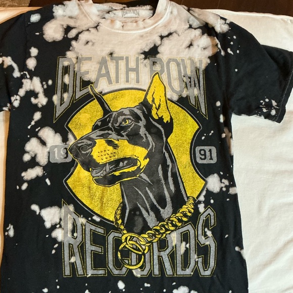 Death Row Records | Dog | Death Row Records Tshirt Mens M Bleach Tie ...
